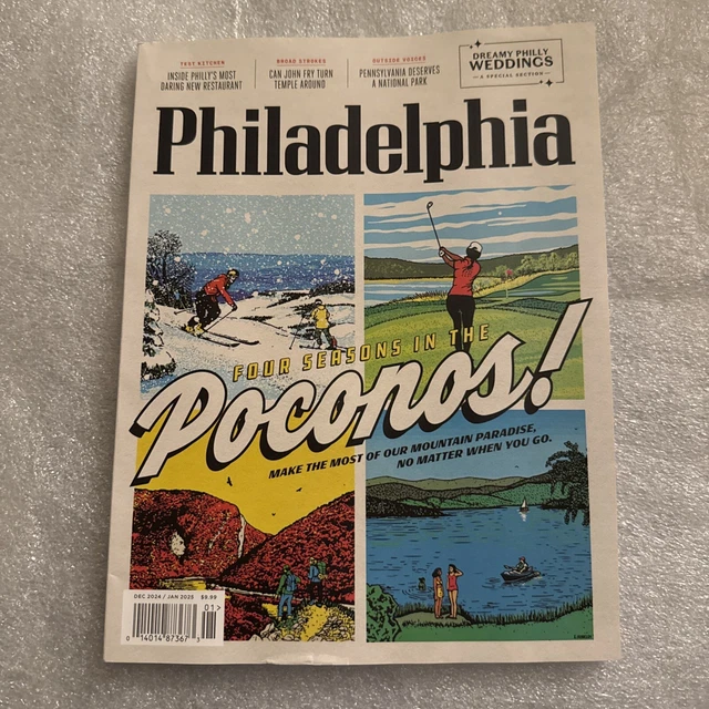 PHILADELPHIA MAGAZINE DECEMBER 2024 and January 2025 Poconos 180 pages ...