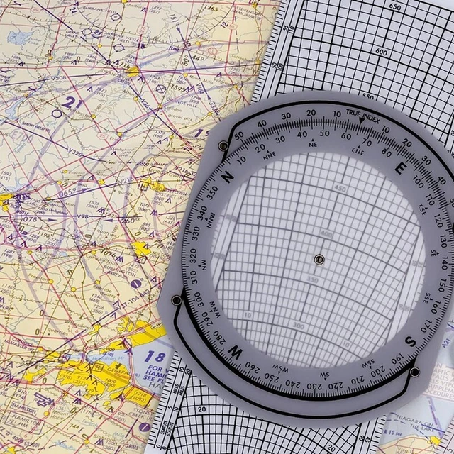 4X(COMPUTADORA DE VUELO E6B Plotter de AviacióN Regla de CáLculo ...