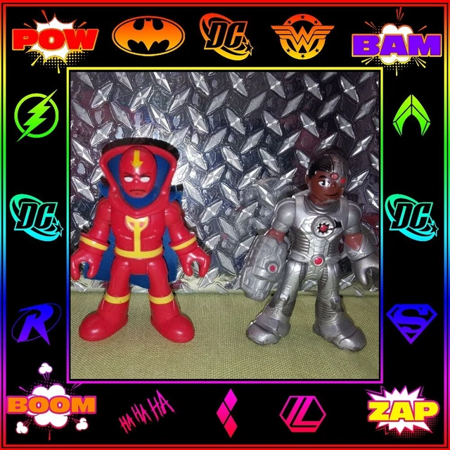 FISHER PRICE IMAGINEXT DC Super Friends Justice League Cyborg Red ...