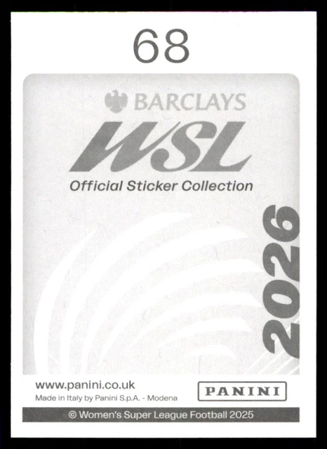 PANINI WSL 2026 Sticker Emily Fox (Arsenal) - Key Player No. 68 £2.49 ...
