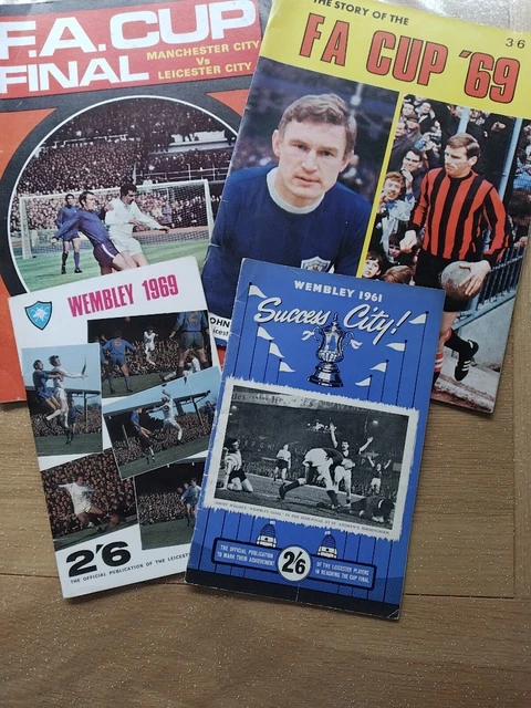 FOOTBALL MEMORABILIA. 1961 and 1969 FA Cup Final Souvenir Publications ...