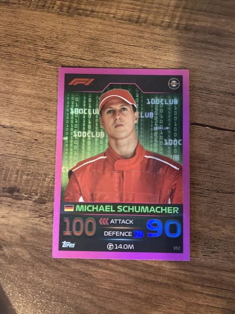 TOPPS FORMULA 1 Turbo Attax 2023 Michael Schumacher 100 Mazze Parallelo ...