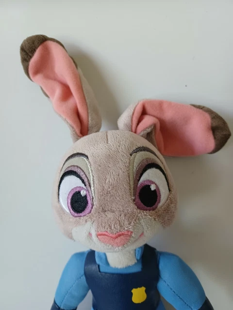 DISNEY STORE ZOOTOPIA Judy Hopps Plush Police Officer Cop Bunny Rabbit ...