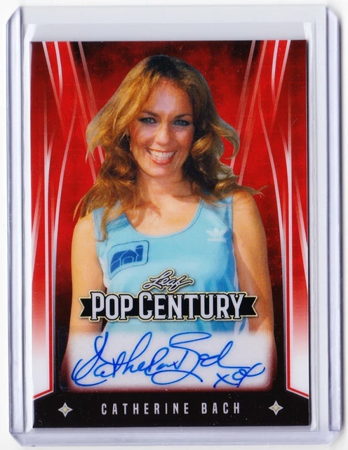 CATHERINE BACH 2025 Leaf Pop Century Red Flood Auto # 1/1 Daisy Dukes ...