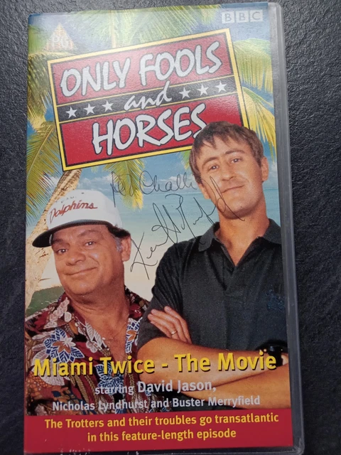 SIGNED ONLY FOOLS And Horses Miami Twice - The Movie VHS Autographed £ ...