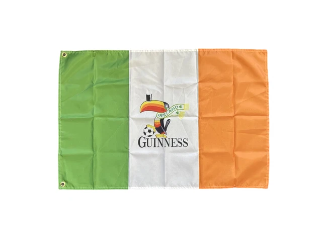 GUINNESS TOUCAN MASCOT Ireland Flag 3x2 Ft Banner Pub Bar Free Uk Post ...