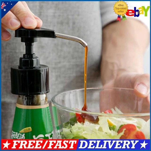 KITCHEN GADGETS OYSTER Sauce Push-type Pump Syrup Ketchup Bottle ...