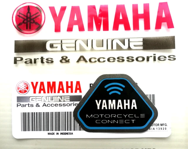 ORIGINAL YAMAHA-MOTORCYCLE CONNECT-AUFKLEBER-STICKER-EMBLEM-LOGO-4,5CM ...