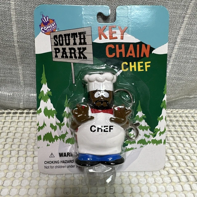 VINTAGE 1998 COMEDY Central South Park Chef Key Chain Factory Sealed ...