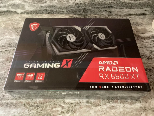 MSI RADEON RX 6600 XT GAMING X 8GB GDDR6 Graphics Card £269.47 ...