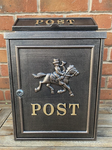 CLASSIC STYLE WALL Mounted Post Box Classic Bronze Horse Post Box £69. ...