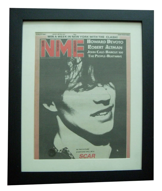 SCARS+AUTHOR+RARE ORIGINAL 1981 Vintage Nme+Poster+Ad+Framed+Express ...