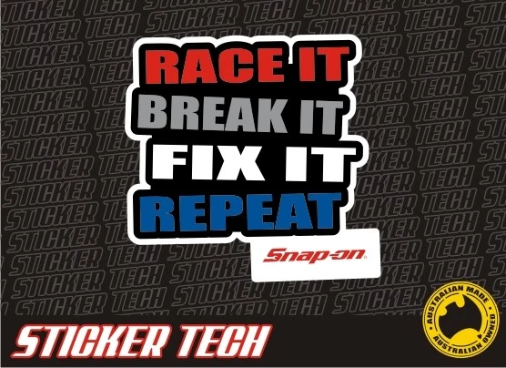 BUILD IT SNAP On Snap-On Sticker Decal Suits Roll Cab Toolbox Chest ...