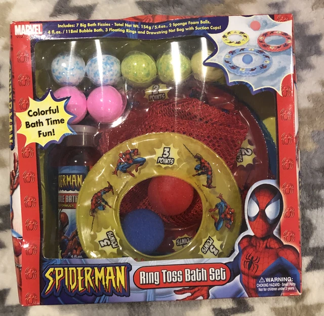 RARE SPIDER-MAN BATH Time Ring Toss Set NIB EUR 77,64 - PicClick FR