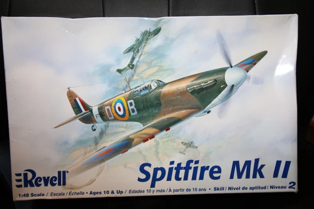 REVELL SPITFIRE MK.II 1/48 WW2 RAF fighter airplane plastic model kit ...