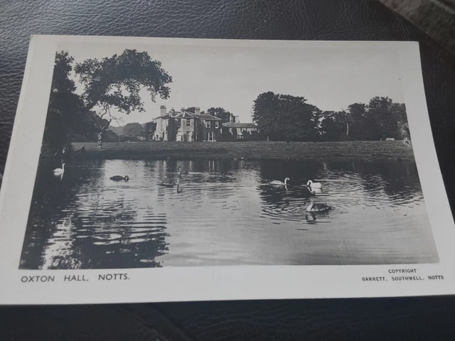 OXTON HALL, NEAR Southwell, Lowdham, Calverton Notts, Barrett RPPC ...
