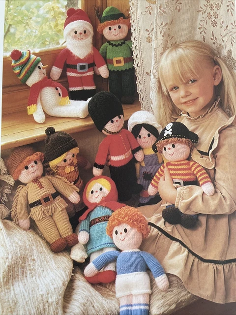 KNITTING PATTERN JEAN Greenhowe 10 of the best doll toy Santa robin ...