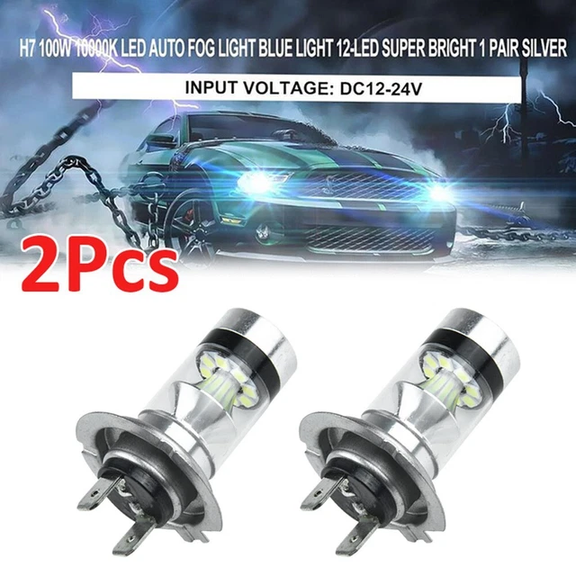 LUCE GUIDA DRL LED H7 bianco brillante faro lampadine nebbia lampada (2 ...