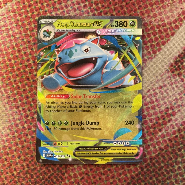 POKÉMON TCG MEGA Venasaur EX 003/132 Mega Evolutions NM £1.49 - PicClick UK