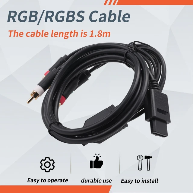 RGB/RGBS-KABEL FÜR N64 SFC SNES -Videokonsolen Composite-Kabel St1009 ...