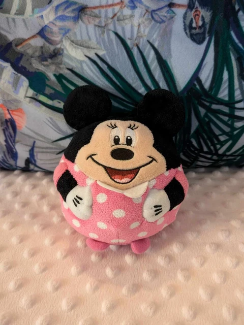TY BEANIE BALLZ 8" Minnie Mouse Pink Disney Plush Ball Soft Stuffed Toy ...