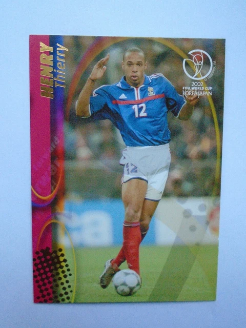 THIERRY HENRY PANINI FIFA Fussball-Weltmeisterschaft 2002TM Sammelkarte ...