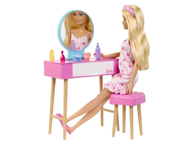 BARBIE MAISON POUPÉE Edition Rose Avec Chambre De Set Complet Mattel ...