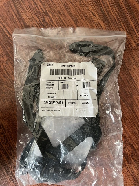 BRITISH ARMY SET Of Six Gsr Gas Mask Respirator Harness Strap Buckles ...