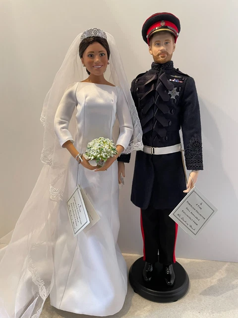 PRINCE HARRY AND PRINCESS MEGHAN MARKLE Wedding DANBURY MINT 18 ...