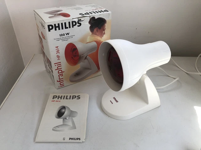 PHILIPS INFRAPHIL HP3614 Infrared Health Heat Lamp With Box Tested ...