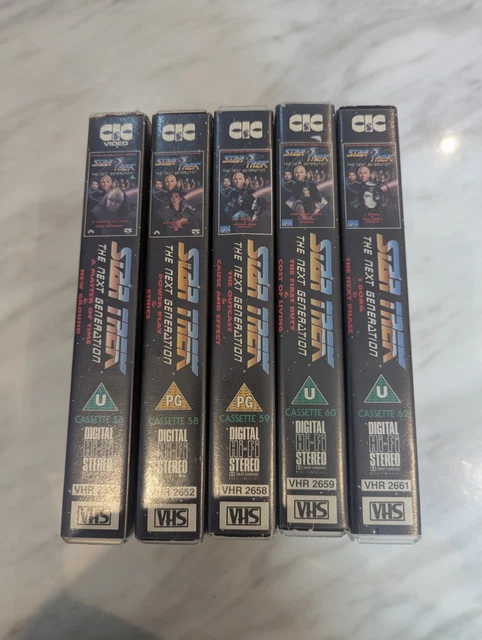 STAR TREK THE Next Generation VHS Bundle 55,58,59,60,62 £6.99 - PicClick UK