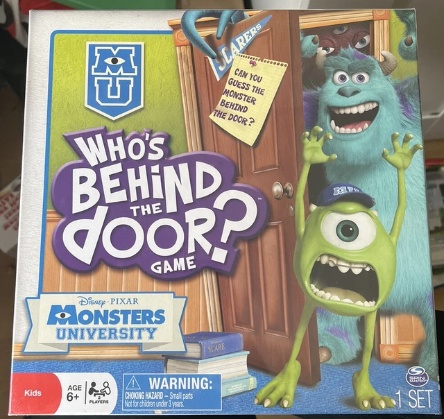 DISNEY PIXAR MONSTERS Inc University Who’s Behind The Door Board Game ...