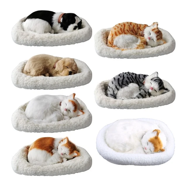 PLUSH BREATHING ANIMAL with Mat Simulation Furry for Doll Kids Boys ...