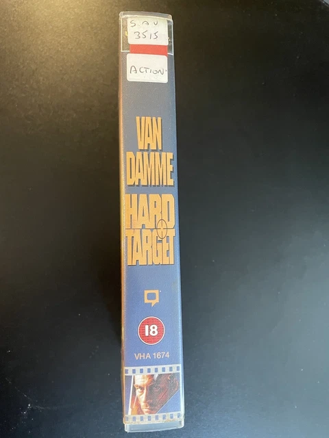 HARD TARGET (VHS) 1993 Rare Big Box Jean Claude Van Damme, John Woo ...