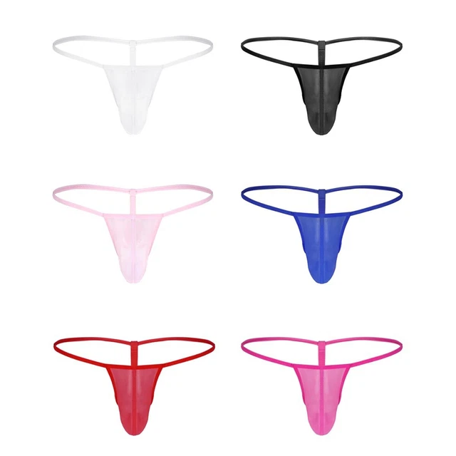 Mens See Through Sheer Mesh Bulge Pouch G String Thong Bikini Underwear Au 19 79 Picclick Au