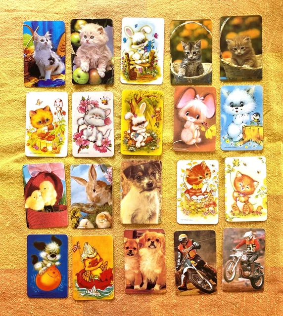 GT8 SWAP CARDS cats rabbits cute comic blank backs 20 cards for $20 ...