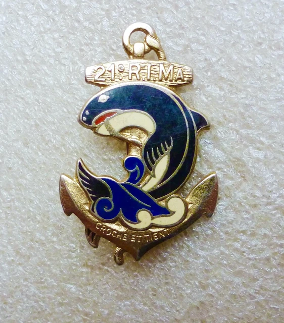 INSIGNE 21E RÉGIMENT d'Infanterie de Marine EUR 4,00 - PicClick FR