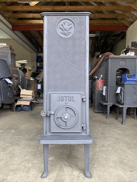 JOTUL 606 CLASSIC Cast Iron Wood Burning Stove Matt Black 5” Rear Flue ...