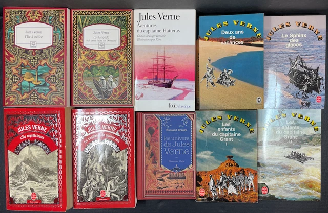 JULES VERNE, ÉDITIONS divers, lot de 10 ouvrages EUR 25,00 - PicClick FR