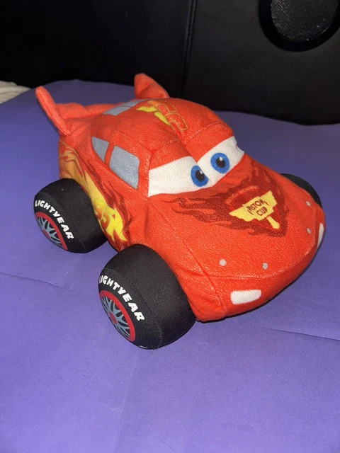 DISNEY PIXAR CARS lightning mcqueen soft plush toy £8.50 - PicClick UK