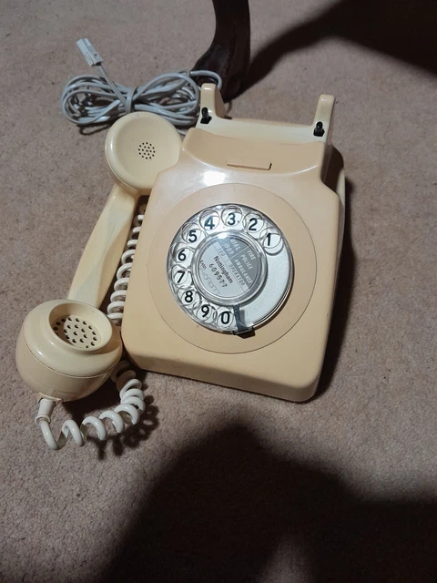 GPO 746 RETRO 1960s Style Rotary Dial Telephone in Cream £14.99 ...