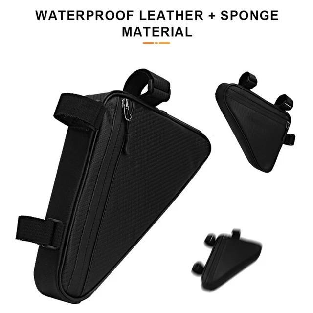 TRIANGLE FRAME PACK for Bikes Waterproof Leather 153g Lightweight ...
