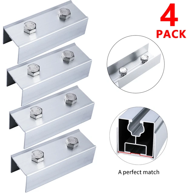 4ER PROFILE CONNECTOR PV Rail Solar Panels Rail Connector Aluminum ...