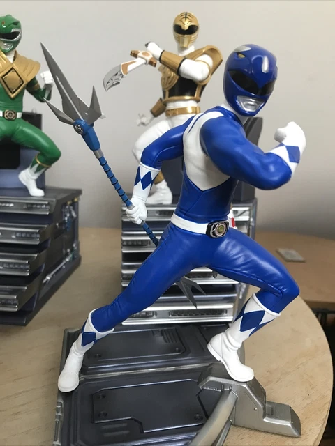 MIGHTY MORPHIN POWER rangers Iron Studios Blauer Ranger Wie Neu EUR 125 ...