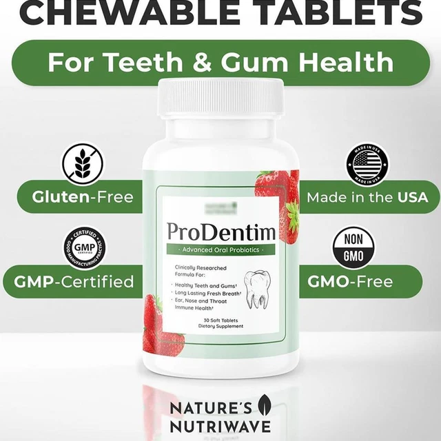 PRODENTIM SOFT TABLET Chewable Probiotic For Gums Teeth Dental Health 1 ...