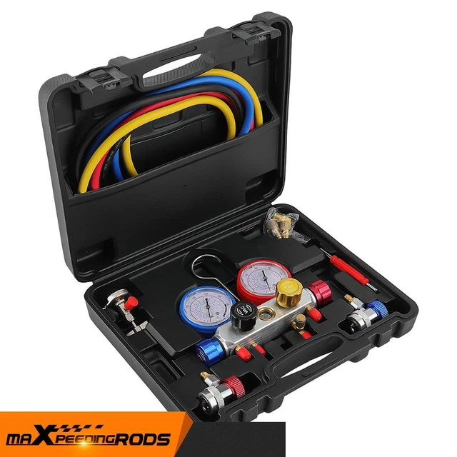 AIR CONDITIONING AC Diagnostic A/C Manifold Gauge Tool Set ...