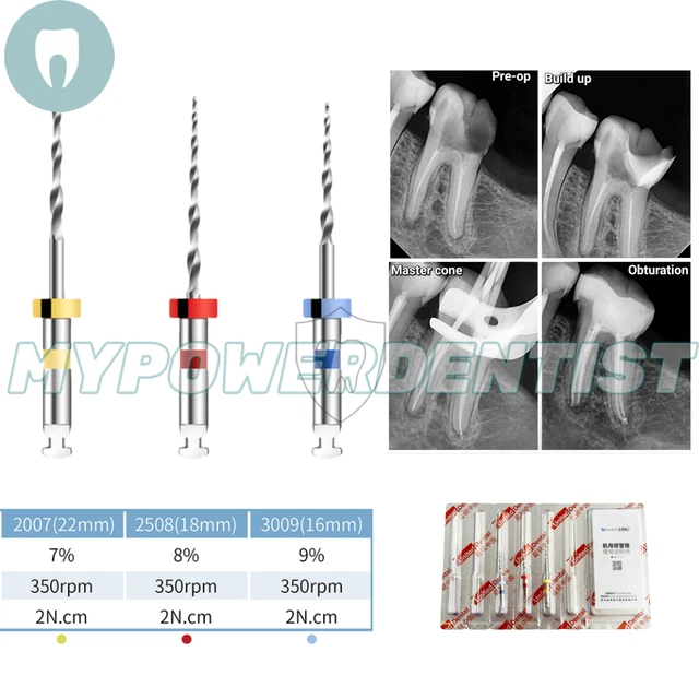 DENTAL M3-RT RETREATMENT File Rotary Endo Files NITI Root Canal Retract ...