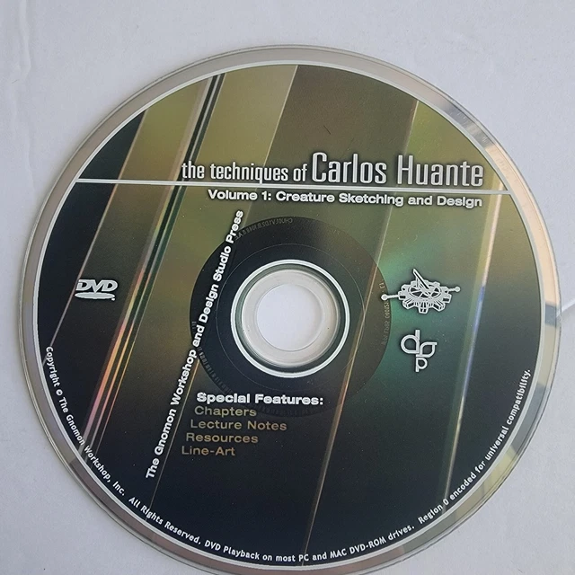 LAS TÉCNICAS DE Carlos Huante Volumen 1: Dibujo y Diseño de Criaturas SOLO DVD EUR 8,91 ...