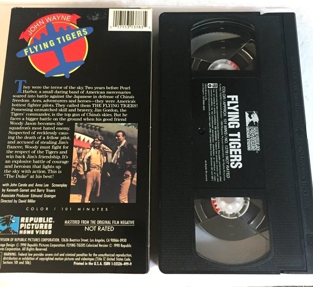 FLYING TIGERS JOHN Wayne VHS Tape Ships Same Day With Tracking £8.40 ...