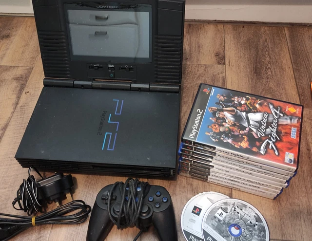 SONY PLAYSTATION 2 console & Joytech tv Screen Inc Controller PS2 Games ...